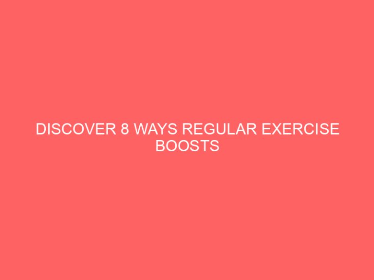 Discover 8 Ways Regular Exercise Boosts Productivity and Overall ...